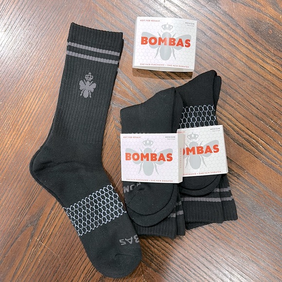 Bombas | Underwear & Socks | Bombas 3pk Black Calf Length Socks Sz ...